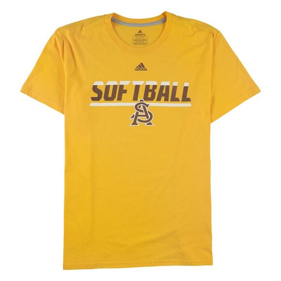 adidas | Shirts | Adidas Mens Asu Softball Graphic Tshirt Yellow Nwt ...